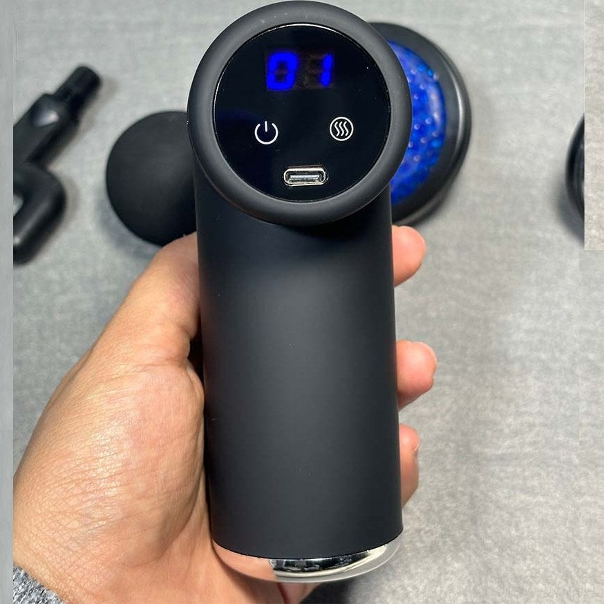 MDHL Massage Gun For Deep Tissue Percussion Muscle Pain Relief Hot and – EM Square